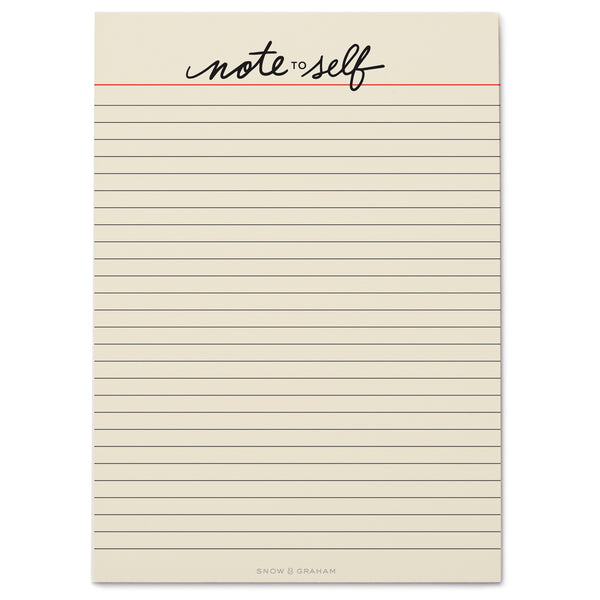 Note to Self notePAD – Snow & Graham